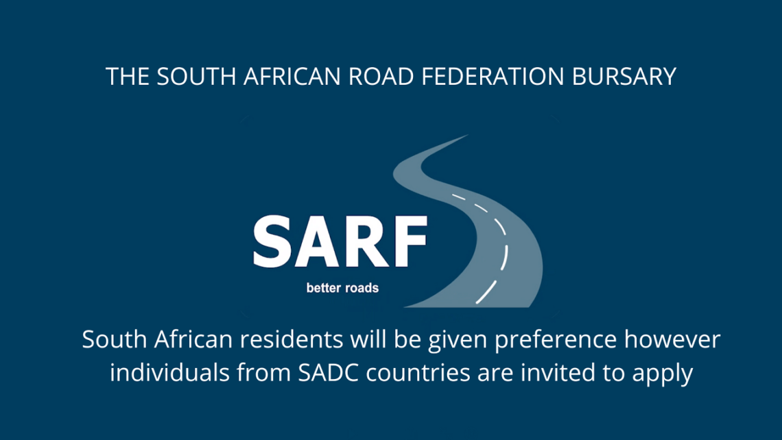 How to Apply for the South African Road Federation (SARF) Bursary 2025 ...